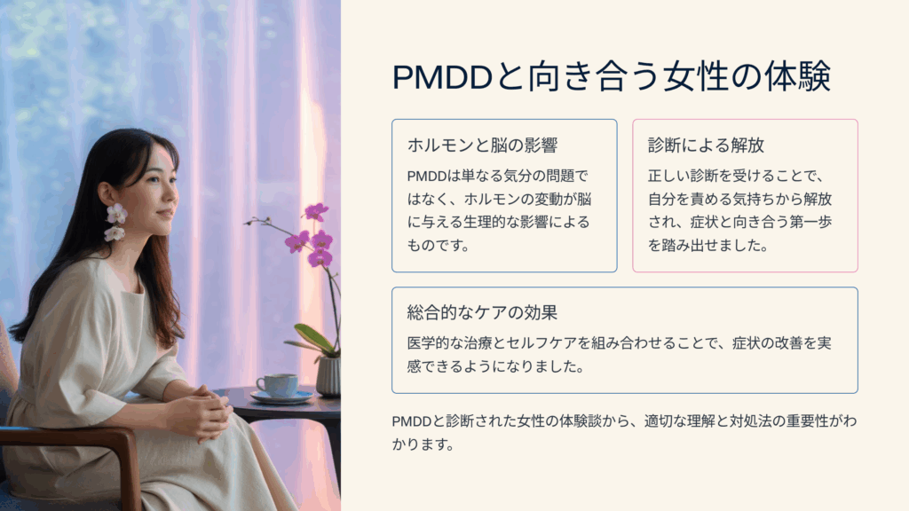 PMDD 原因の正体を知ってスッキリした私の体験談 | フェムケアの部屋｜デリケートな悩み、ここなら話せる。